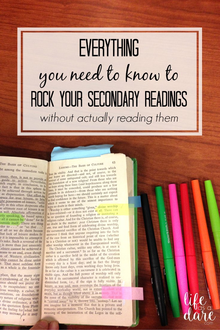 How to Master Secondary Readings-Without Spending Hours Reading Them ...